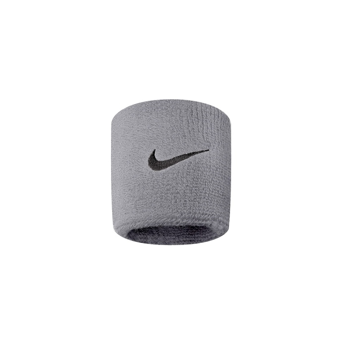 NIKE SWOOSH WRISTBANDS GREY HEATHER/BLACK - OSFM | Hoops Station