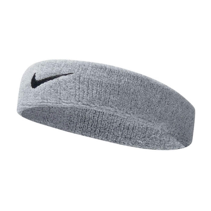 NIKE SWOOSH HEADBAND GREY HEATHER/BLACK | Hoops Station